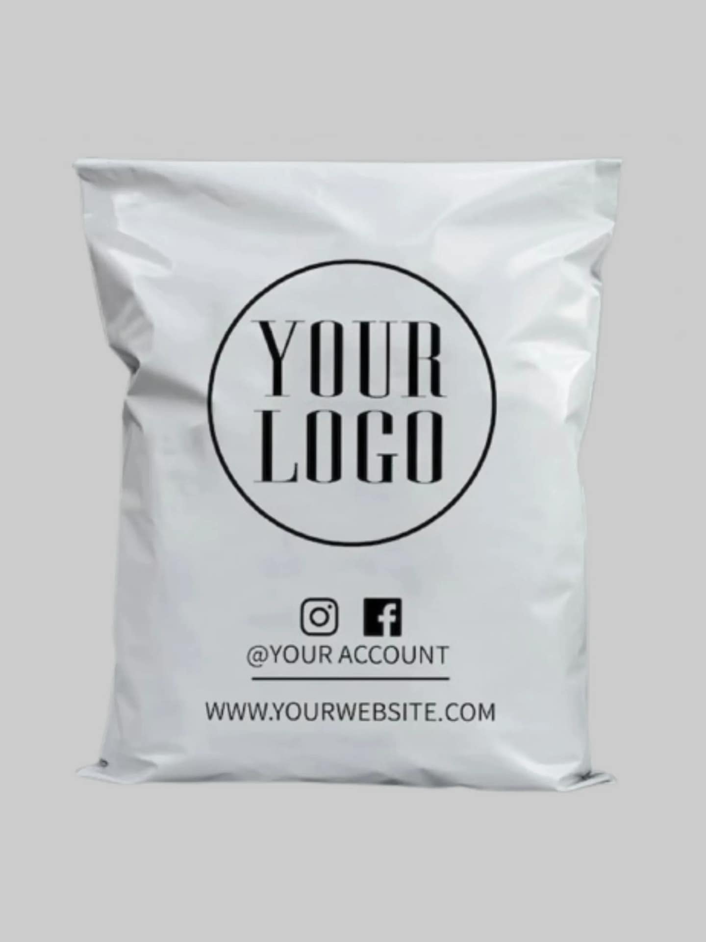 White Custom Poly Courier Bags – Printed Shipping Mailers